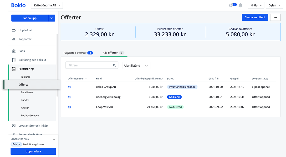Därför bör offerter vara en del av din faktureringsprocess | Bokio