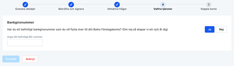 Ansök om Bokio Företagskonto | Bokio